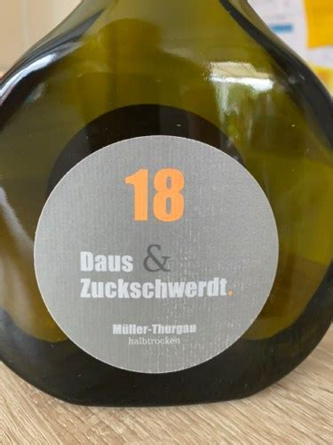 Daus Zuckschwerdt M Ller Thurgau Halbtrocken Vivino Us