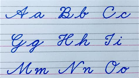 How To Write English Cursive Writing A To Z Cursive Writing A To Z
