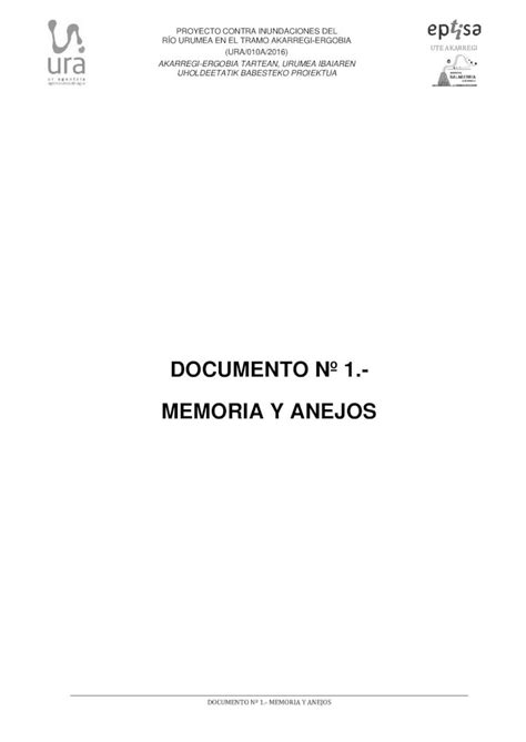 PDF DOCUMENTO Nº 1 MEMORIA Y ANEJOS anejo nº 1 caracterÍsticas