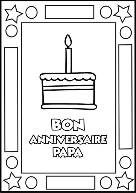 Anniversaire Papa Rayons De Couleurs Dessin Imprimer Gratuit