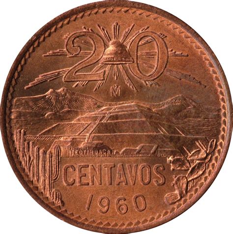 Centavos Type National Emblem M Xico Numista