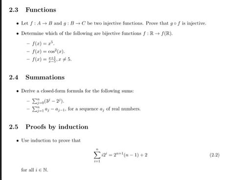 solved 2 3 functions let f a→b and g b→c be two injective
