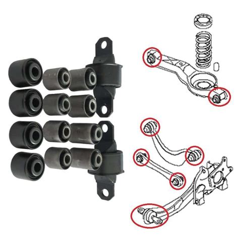 Kit silentblocs de suspension arrière C Max Focus Mazda 3 S40 V50
