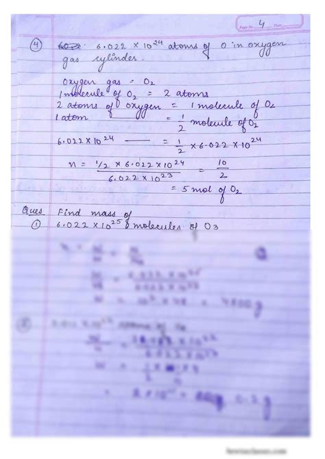 SOLUTION Mole Concept Handwritten Notes Studypool