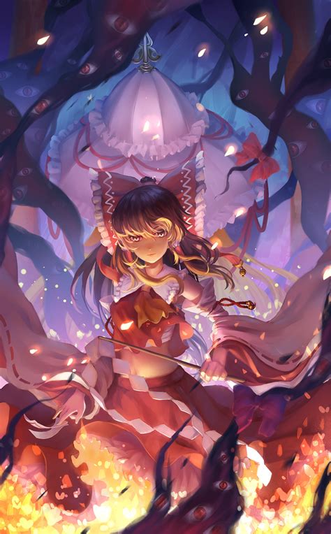 Hình nền màu tím hoạt hình NGHỆ THUẬT cg artwork tóc đen Nhân