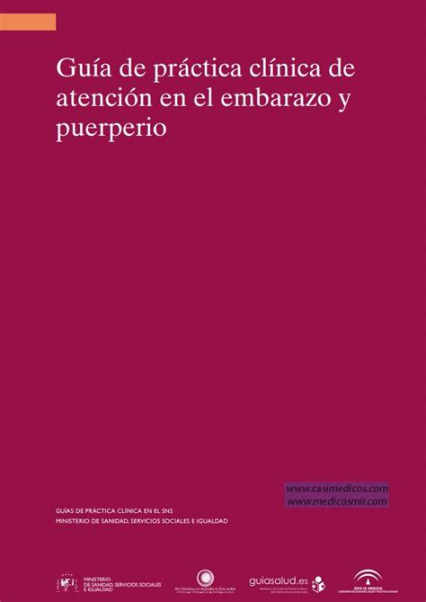 Guía de práctica clínica de atención en el embarazo y puerperio