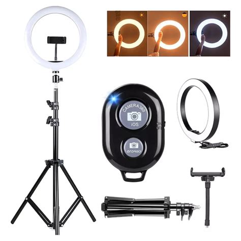 Kit Completo Ring Light Iluminador Luz De Led Self Cm