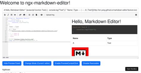 Ngx Markdown Editor Forked Codesandbox
