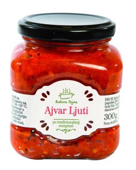 Ajvar blagi ili ljuti Bakina tajna 300 g Plodine Akcija Njuškalo
