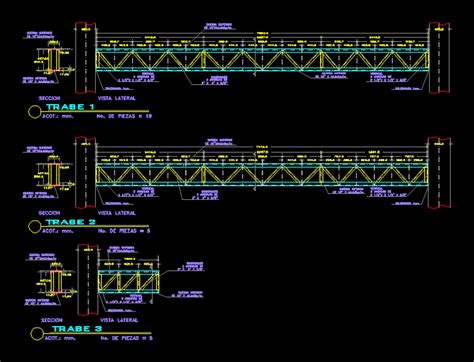 Estructuras Metalicas En AutoCAD Librería CAD