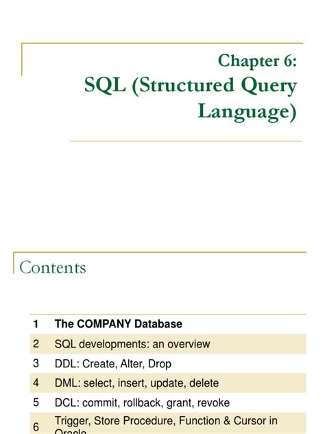chapter 6 sql pdf sql relational model