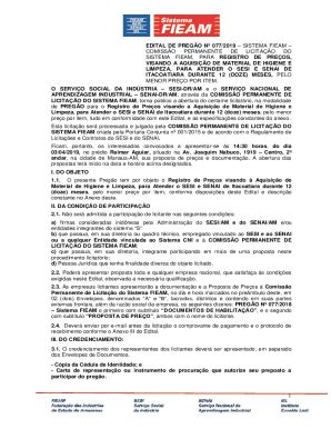 Preenchível Disponível COMISSO PERMANENTE DE LICITAO DO Fax Email