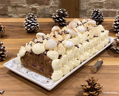 Bûche roulée façon forêt noire