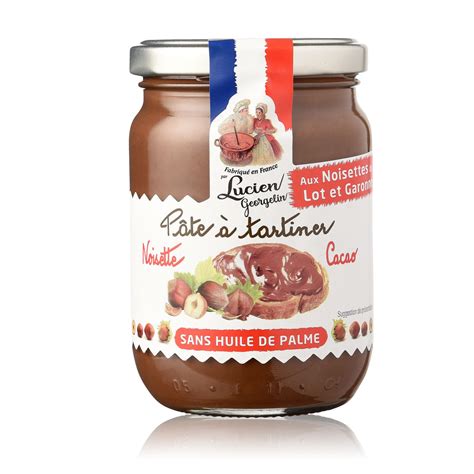 Pâte à tartiner noisette cacao LUCIEN GEORGELIN le pot de 280 g à