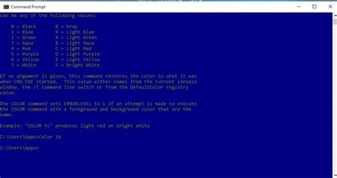 How To Change Command Prompt Color In Windows 10