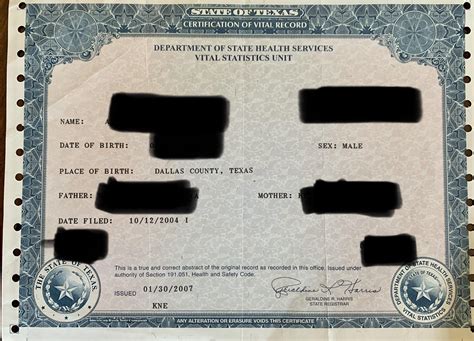 Birth Certificate Texas For Passport Prntbl Concejomunicipaldechinu