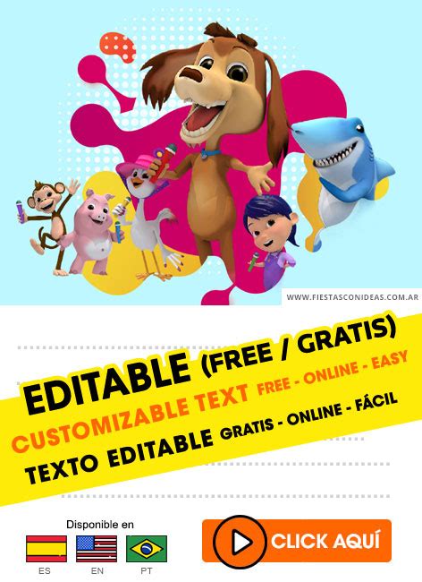9 INVITACIONES De MI PERRO CHOCOLO Gratis Free Para Editar