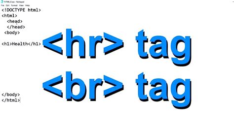 hr and br tags in html youtube