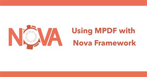 using mpdf with nova framework dc blog