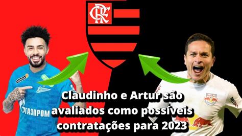 Saiu agora Notícias do Flamengo Claudinho e Artur são avaliados como