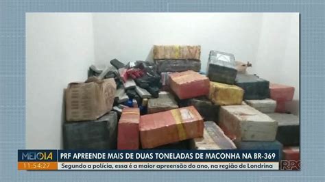 Mais de duas toneladas de maconha são apreendidas em carroceria de