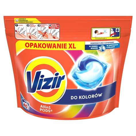Vizir Platinum PODS Do kolorowych ubrań Kapsułki do prania 40 prań