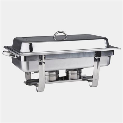 Bufetera Chafer De Inserto Entero Acero Inoxidable Capacidad 9 Litros