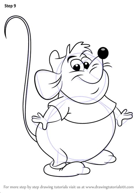 Learn How To Draw Gus From Cinderella Cinderella Step By Step