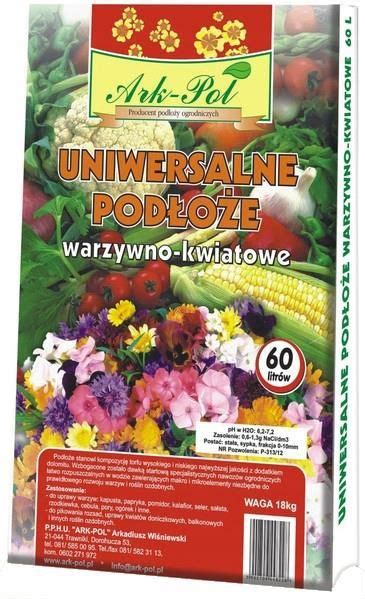 Podłoże Ziemia Uniwersalna 60L Do Warzyw Kwiatów Ceny i opinie Ceneo pl