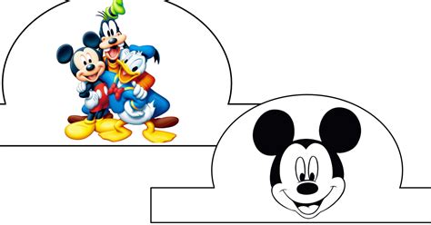 Opaska na głowę Myszka Mickey do druku dla dzieci za darmo