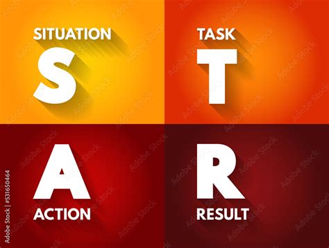 Star Acronym Situation Task Action Result Format Is A Technique
