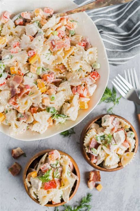 Chicken Bacon Ranch Pasta Salad Easy Chicken Recipes VIDEO
