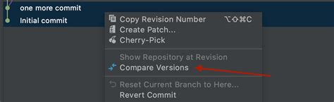 how to view all differences between two git commits within intellij stack overflow