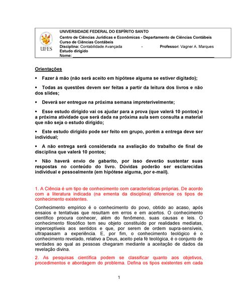 Estudo Dirigido Metodologia Da Pesquisa Redacao Enem Producao Textual