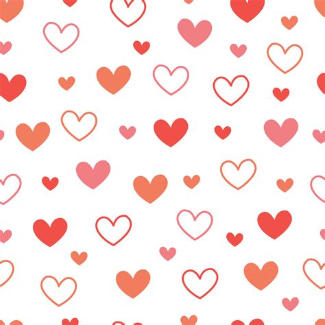 patrón de san valentín sin costuras fondo de día de amor corazones
