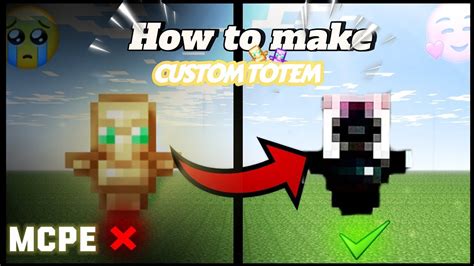 How To Make A Castom Skin Totem Of Undying In Minecraft Pe How To