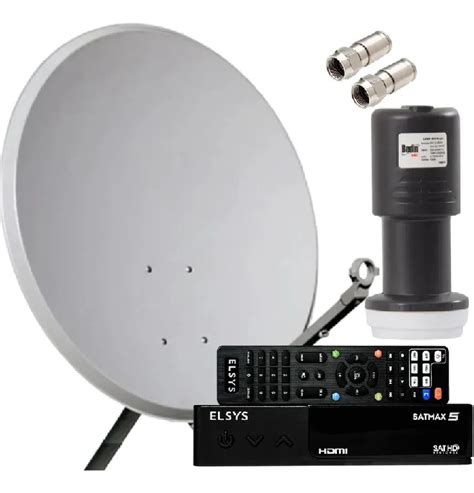 Kit Completo Receptor Digital Full Hd Satmax Banda C Ku