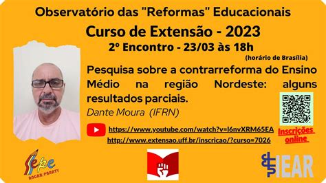 Pesquisa sobre a contrarreforma do Ensino médio na região Nordeste