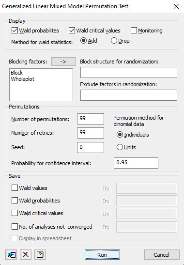 generalized linear mixed model permutation test genstat knowledge base 2023