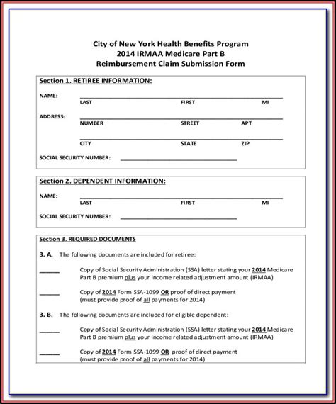 Medicare Part B Application Form Cms L Form Resume Examples