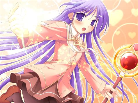 Papel De Parede Ilustra O Anime Desenho Animado Magia Cajado