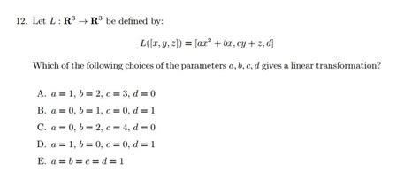 solved let l r 3 rightarrow r 3 be defined by l [x y