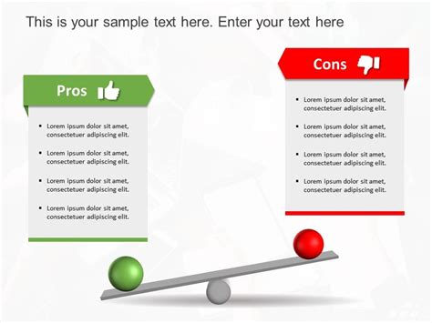 Pros And Cons Seesaw 1 Powerpoint Template Slideuplift Riset