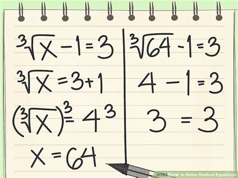 How To Solve Radical Equations 12 Steps With Pictures WikiHow