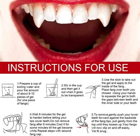 Buy Retractable Zombie Fangs Braces Realistic Halloween Vampires