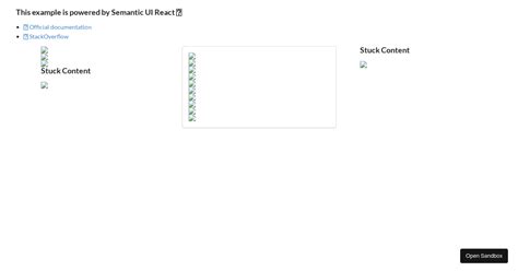 Semantic Ui Example Codesandbox