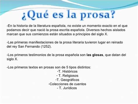 PROSA significado características y ejemplos RESUMEN fácil