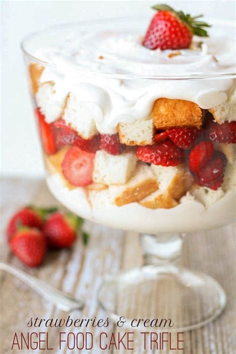 Angel Food Cake With Pudding And Cool Whip And Strawberries Cake Walls