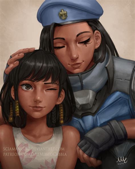 Pharah Ana And Captain Amari Overwatch Drawn By Sciamano240 Danbooru