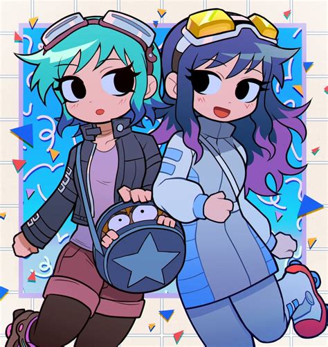 Ramona Flowers And Scott Pilgrim Scott Pilgrim And 1 More Drawn By G